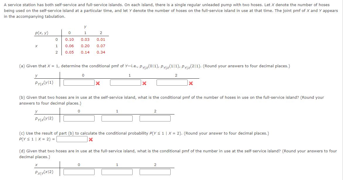 Solved A service station has both self-service and | Chegg.com