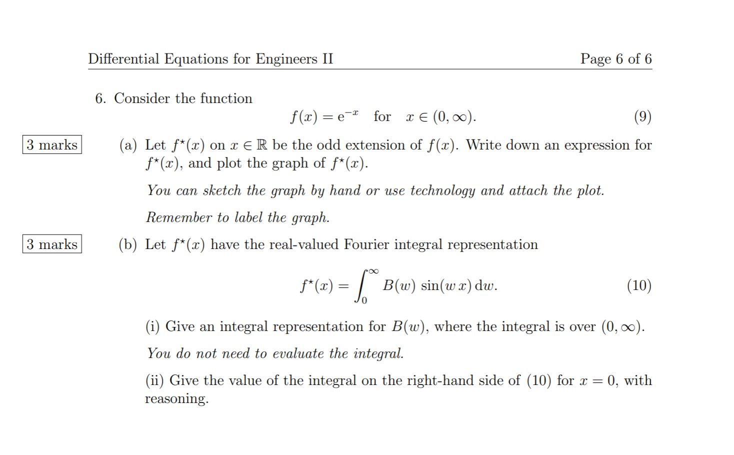 Differential Equations for Engineers II Page 6 of 6 3 | Chegg.com