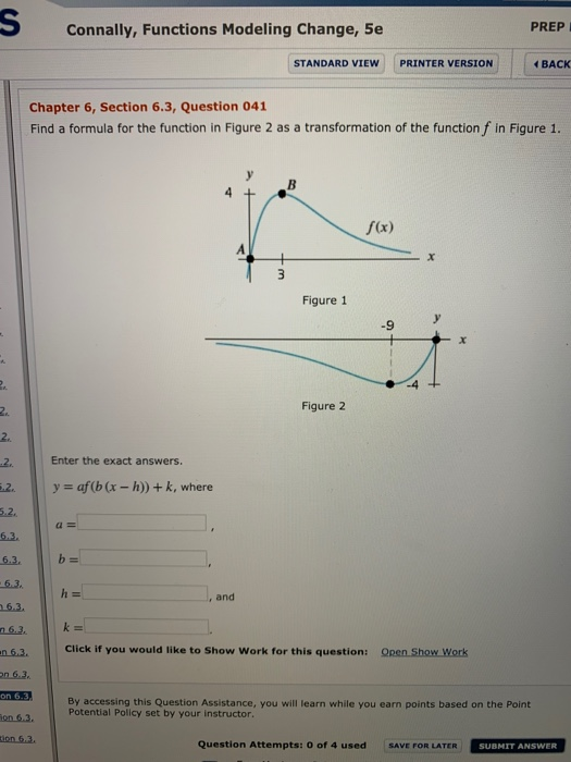 Solved S Connally, Functions Modeling Change, 5e PREP | Chegg.com