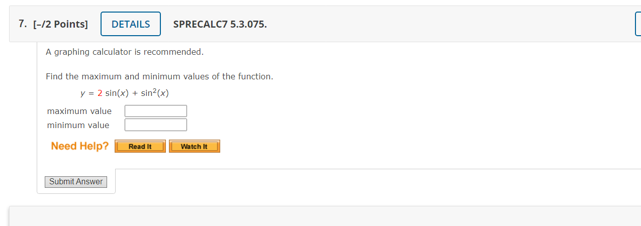 Solved A graphing calculator is recommended. Find the | Chegg.com