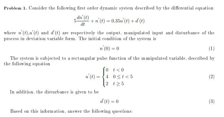 Solved A.solve the differential equation describing the | Chegg.com