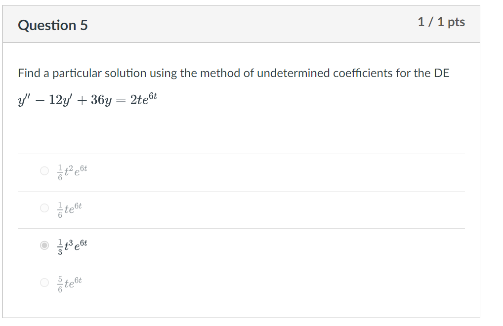 Solved Find a particular solution using the method of | Chegg.com
