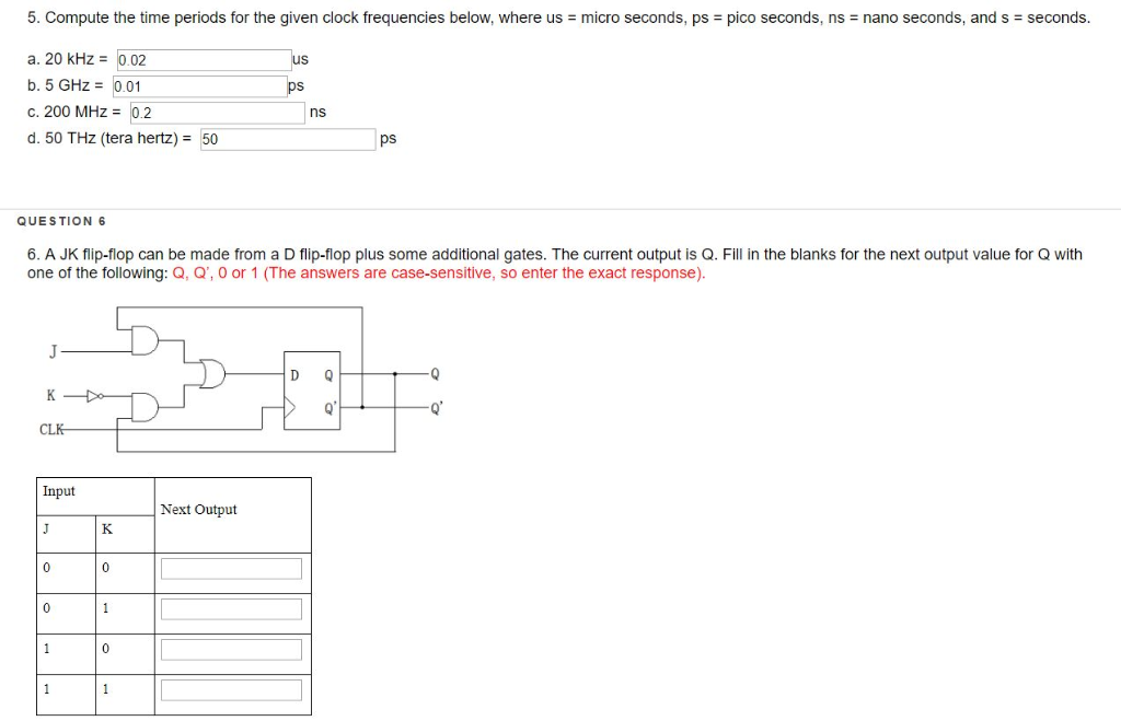 Solved 5. Compute the time periods for the given clock | Chegg.com