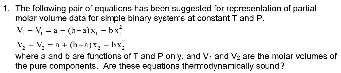 Solved The following pair of ﻿equations has been suggested | Chegg.com