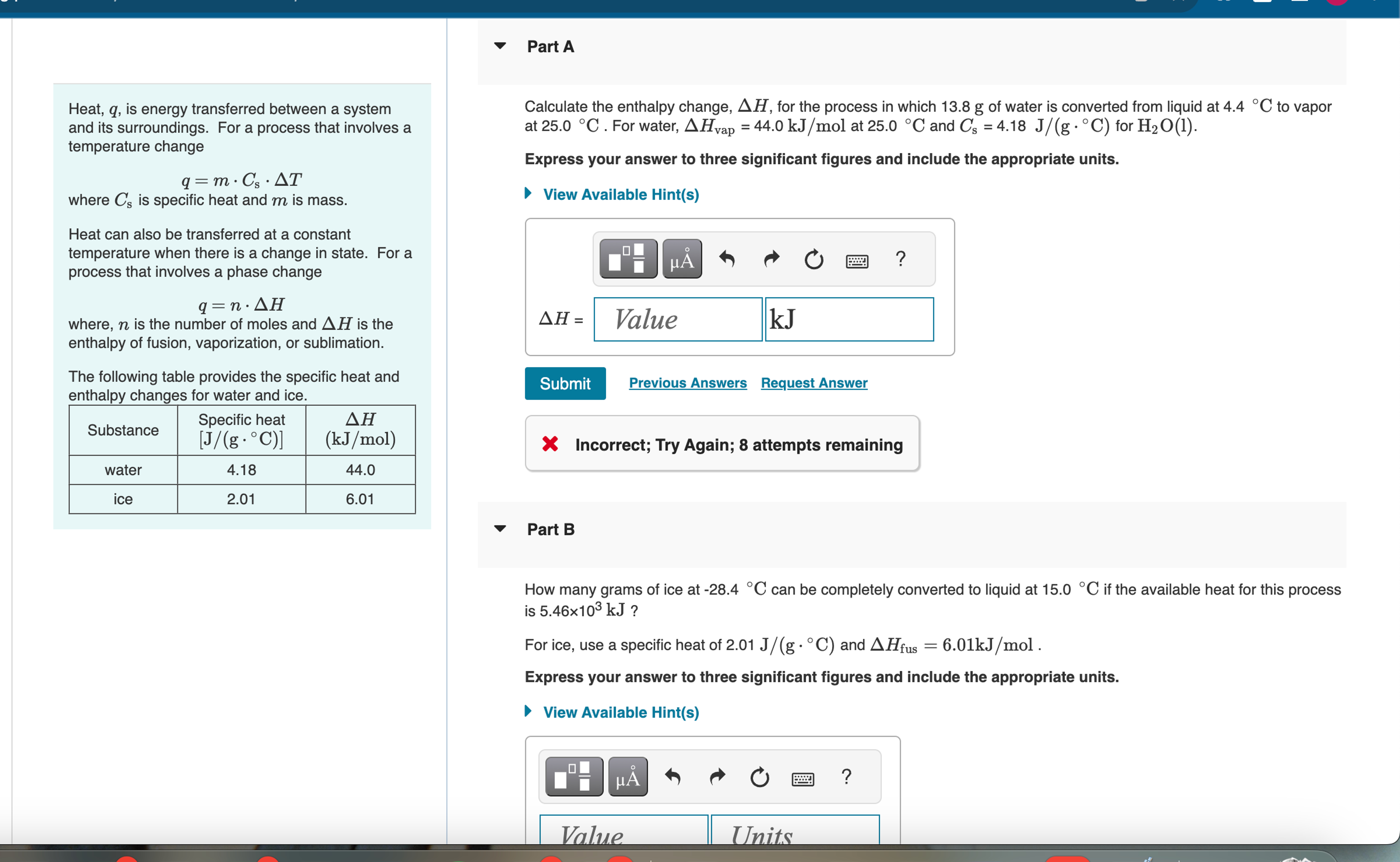 Solved Part AHeat, q, ﻿is energy transferred between a | Chegg.com