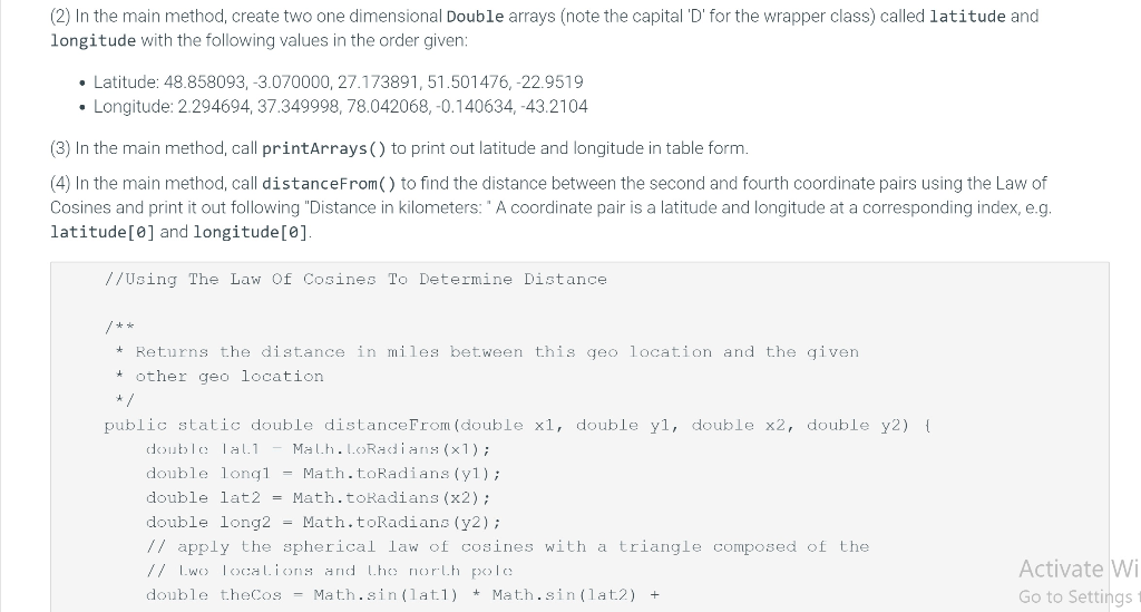 Solved Instructions • Write a complete Java application | Chegg.com