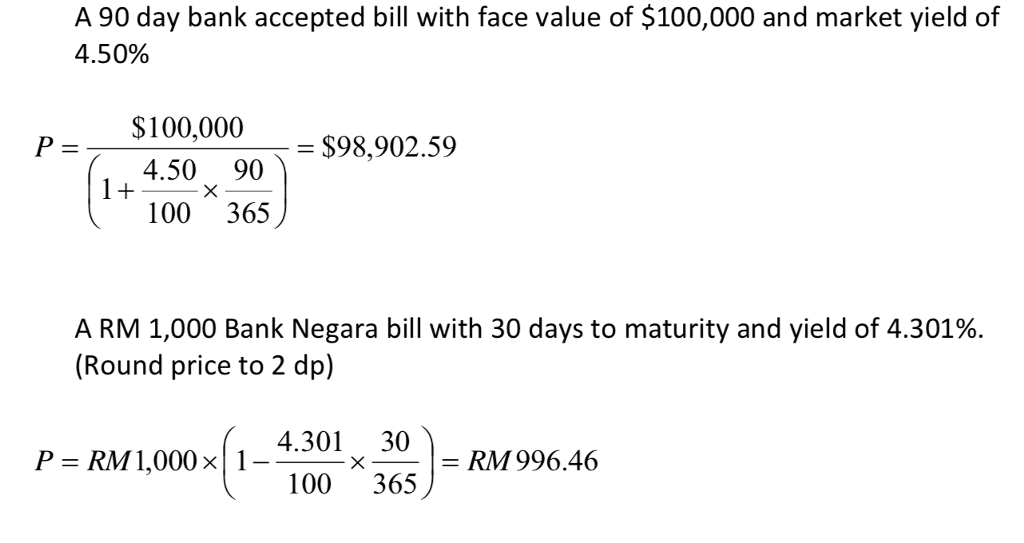 Solved A 90 day bank accepted bill with face value of | Chegg.com