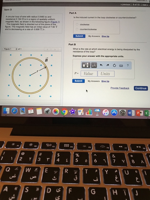 Solved A circular loop of wire with radius 0.0480 m and | Chegg.com