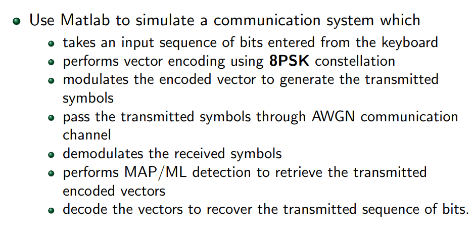 Solved • Use Matlab to simulate a communication system which | Chegg.com