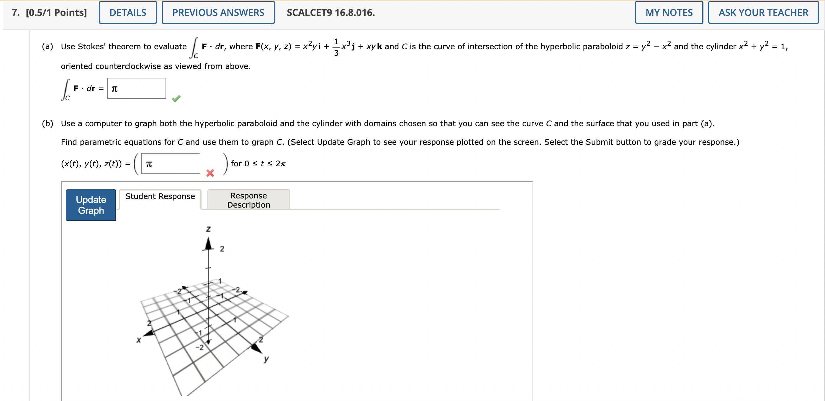 Solved (a) Use Stokes' theorem to evaluate ∫CF⋅dr, where | Chegg.com