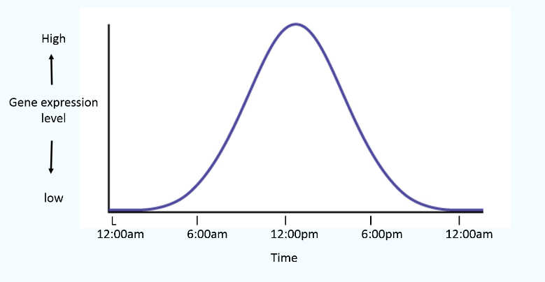Solved The following figure shows how expression levels of | Chegg.com