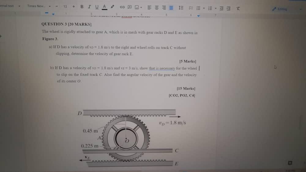 Solved mated Times New 12 + BIU A 回回,三三三三= = =.=.= X | Chegg.com
