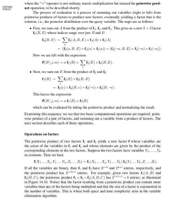 Solved Consider The Variable Elimination Algorithm Pg 524 2684