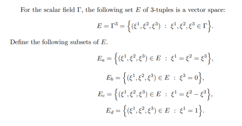 Solved Find the complementary space for the subspaces of | Chegg.com