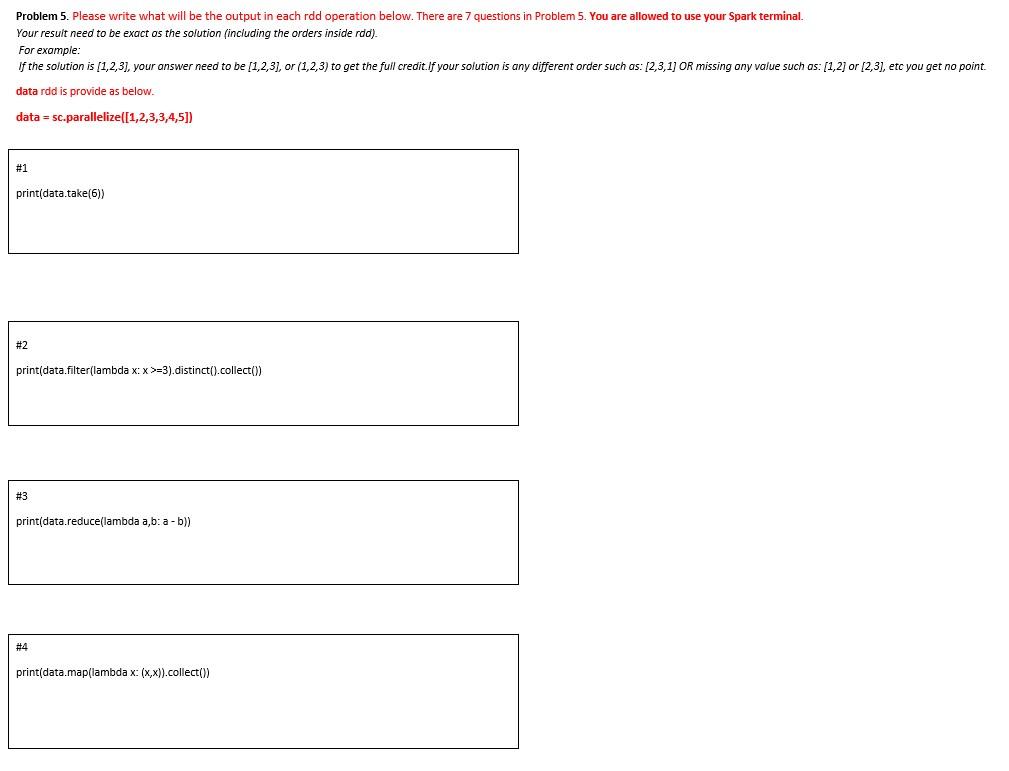 Solved Problem 5. Please write what will be the output in | Chegg.com