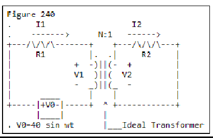 Solved See Fig 240. It is an ideal transformer like ex. | Chegg.com