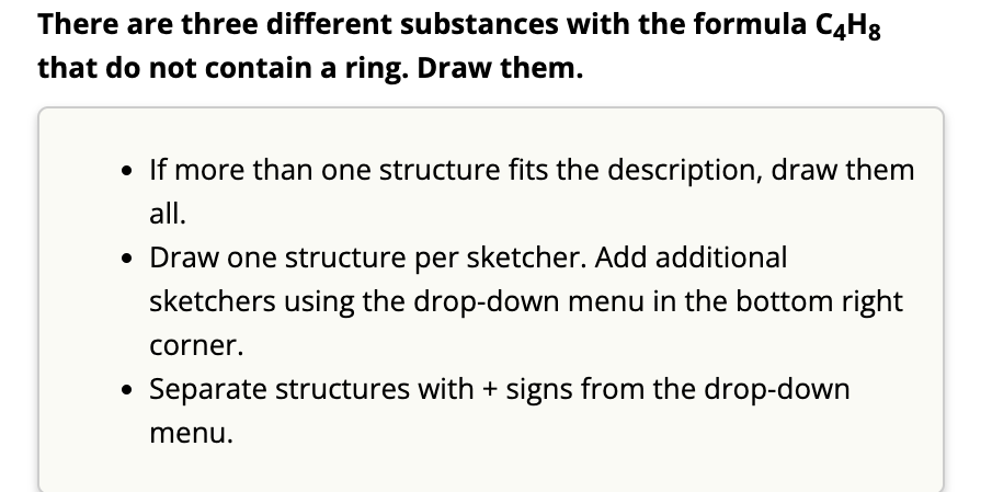 Solved There are three different substances with the formula | Chegg.com