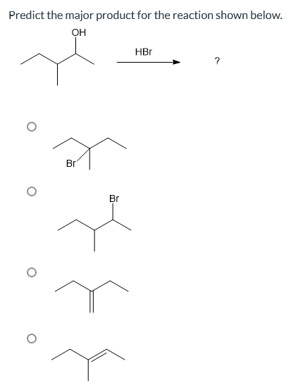 Solved Predict the major product for the reaction shown | Chegg.com