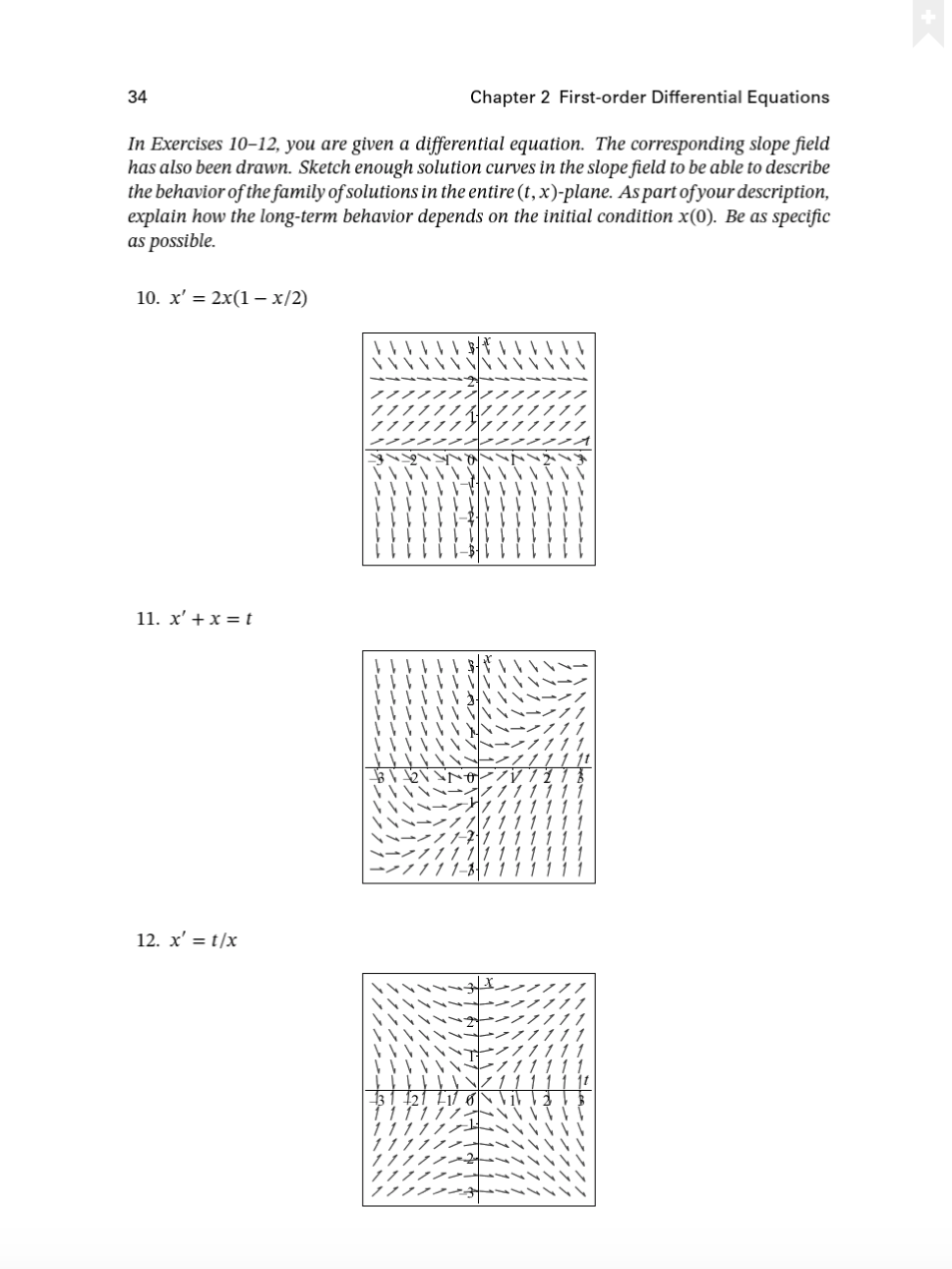 Solved 34 Chapter 2 First-order Differential Equations In | Chegg.com