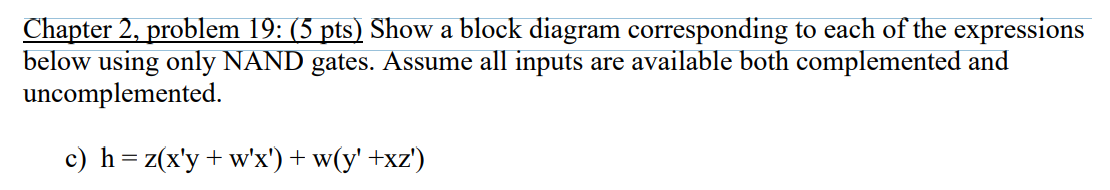Solved Chapter 2, ﻿problem 19: (5 ﻿pts) ﻿Show a block | Chegg.com