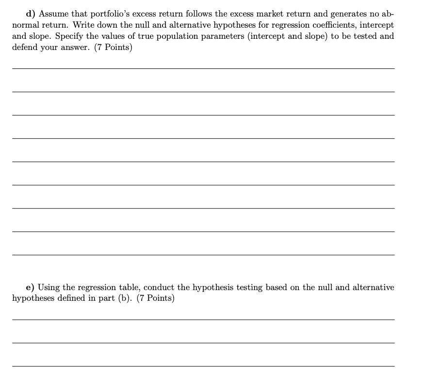 Solved Question 1 (50 Points) The Capital Asset Pricing | Chegg.com