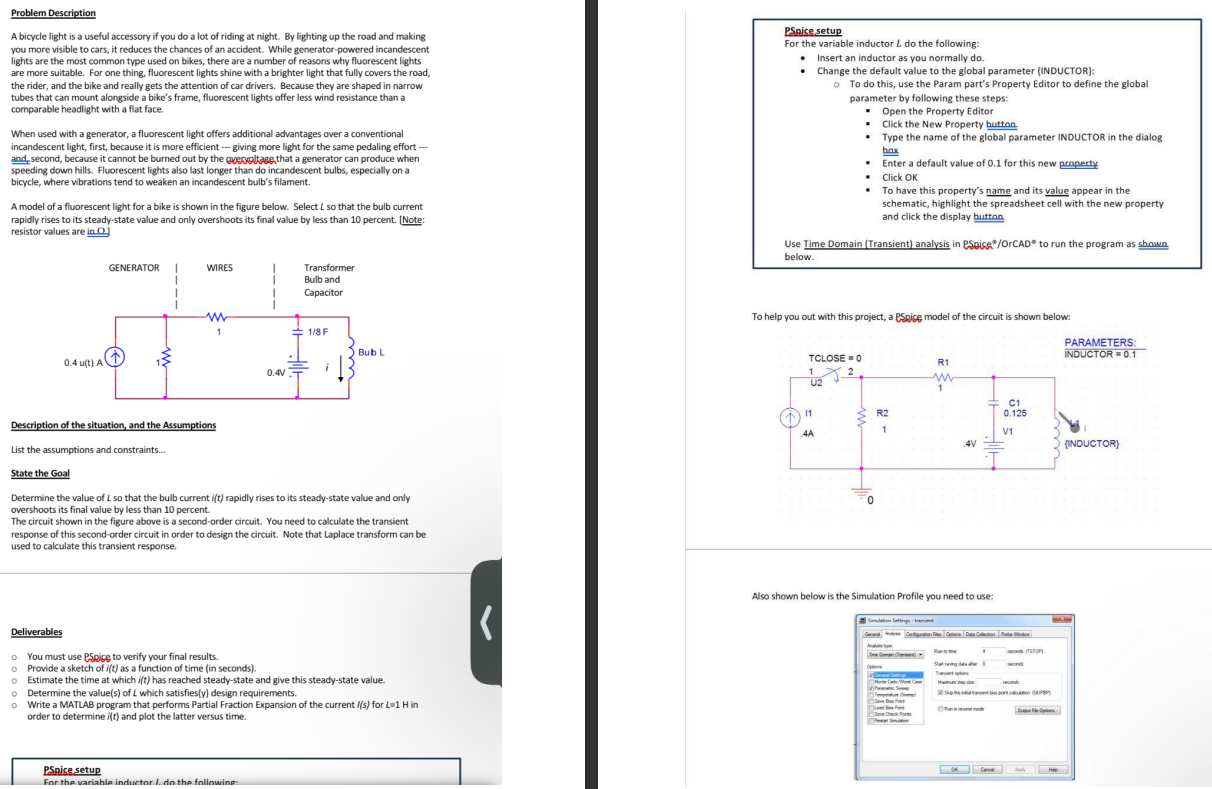 Solved Use PSpice to verify your final results. Write a | Chegg.com