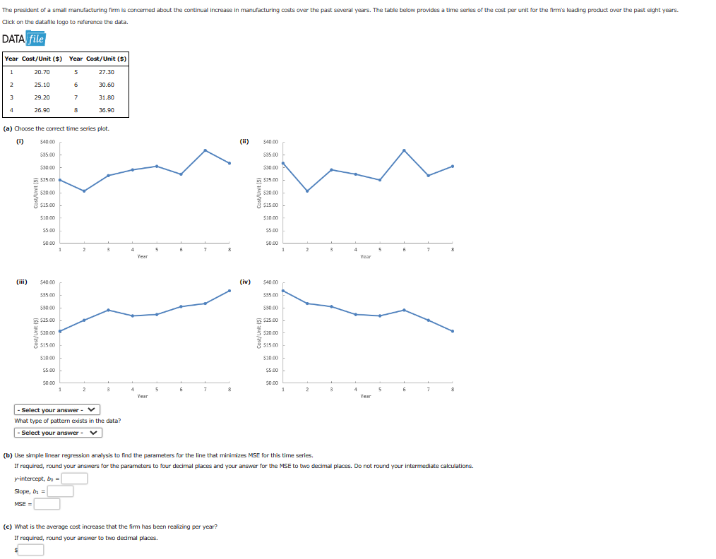 Solved Click on the datalile logo to reference the data. | Chegg.com