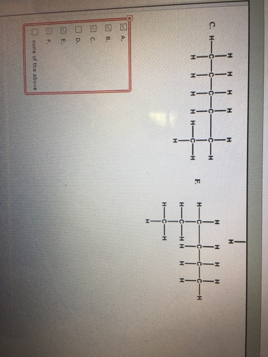 Solved x Incorrect. Identify any structures below that | Chegg.com