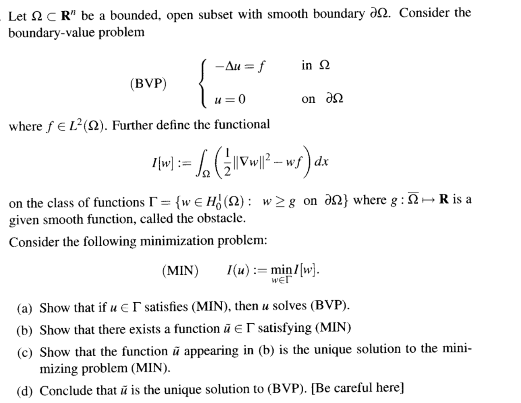 Let 12 C R" be a bounded, open subset with smooth | Chegg.com