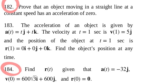 Solved 182 Prove That An Object Moving In A Straight Line
