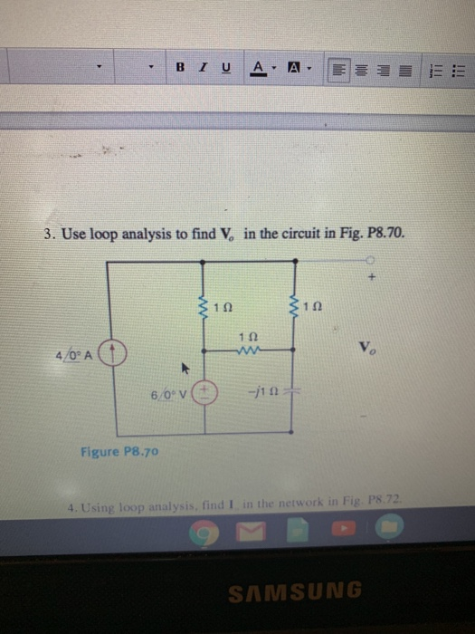 Solved 3. Use loop analysis to find Vo in the circuit in | Chegg.com