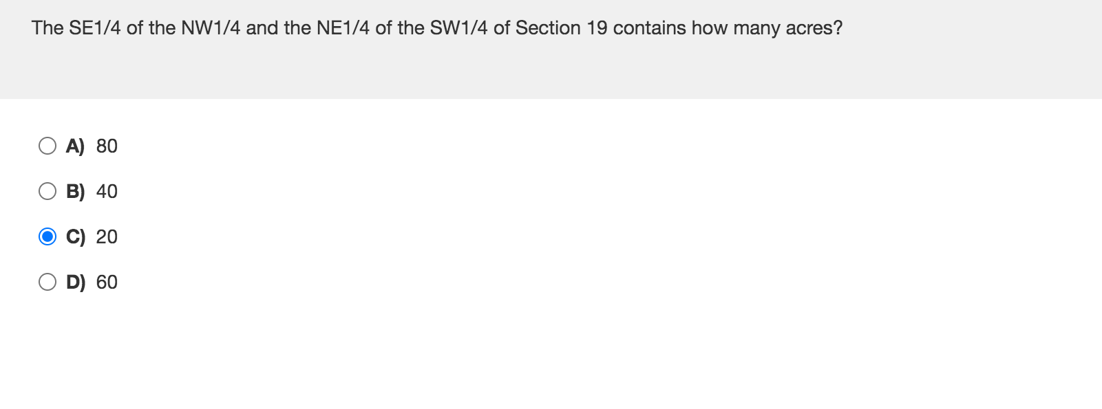 Solved The SE1/4 of the NW1/4 and the NE1/4 of the SW1/4 of | Chegg.com