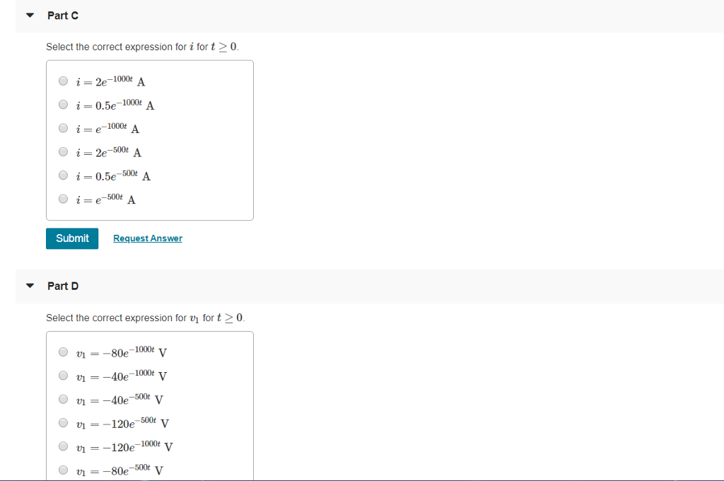 Solved Constants PartA In the circuit showri in (Figure 1), | Chegg.com