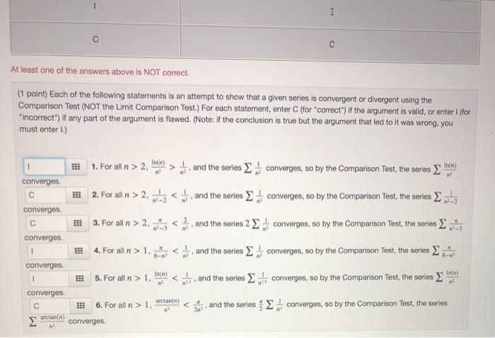 Solved At Least One Of The Answers Above Is Not Correct 1
