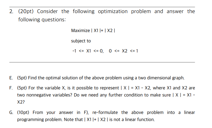 Solved and answer the 2. (20pt) Consider the following | Chegg.com Solved and answer the 2. (20pt) Consider the following | Chegg.com