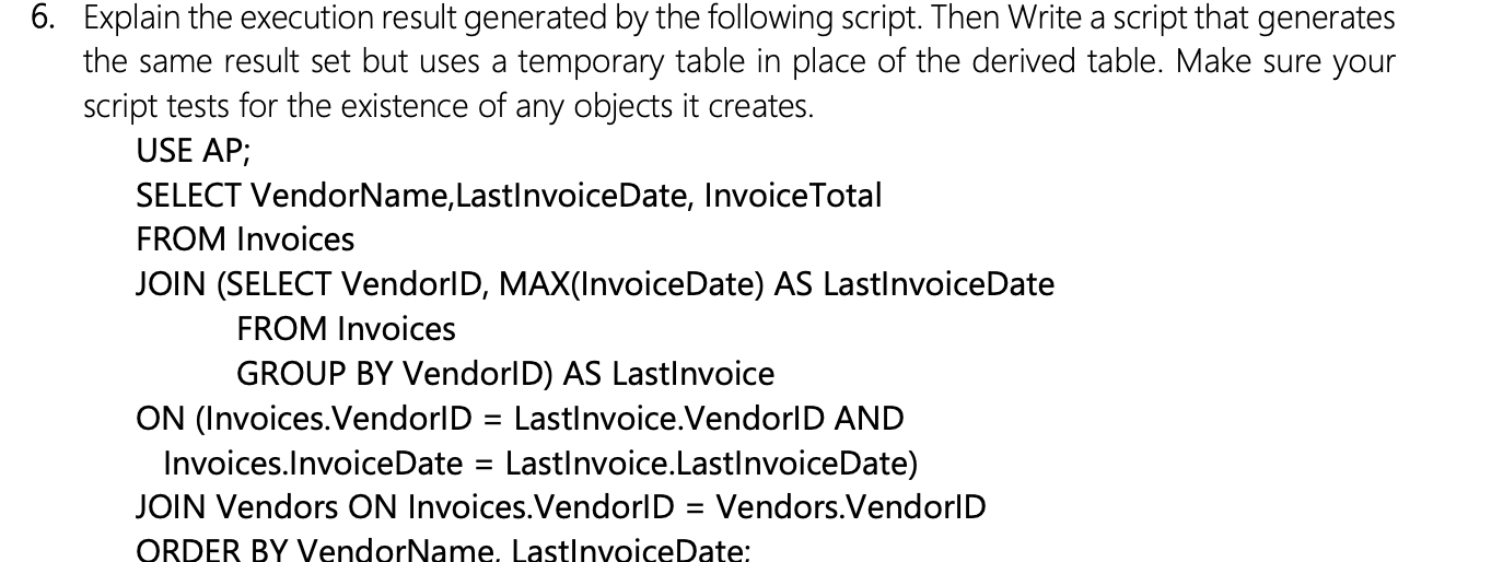 Solved 6 Explain The Execution Result Generated By The 8575
