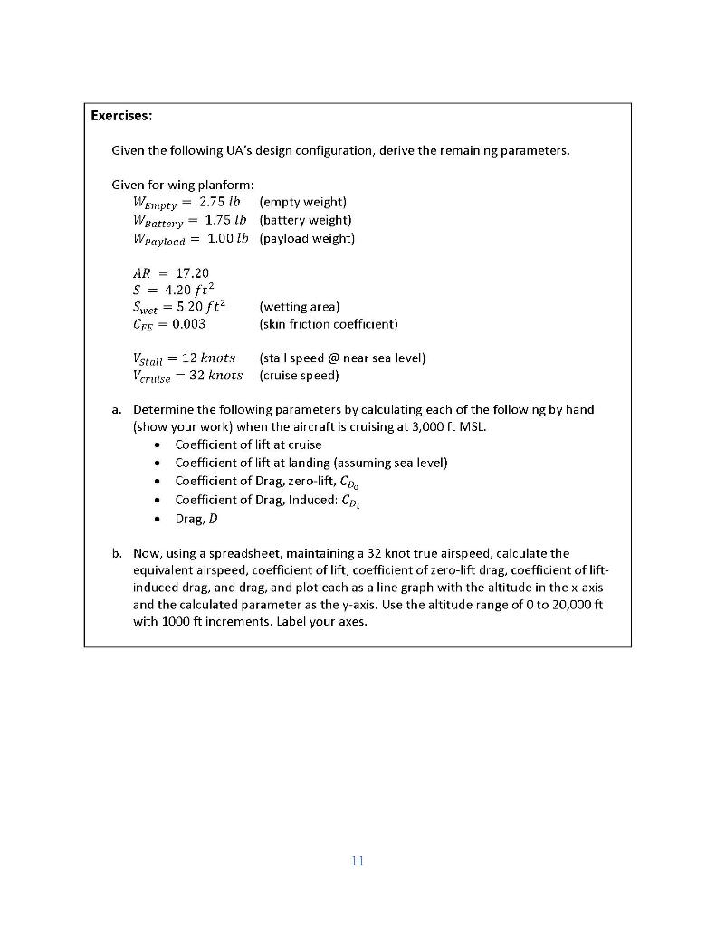 [Solved]: Worksheet: Fixed-Wing UAS Basic Aerodynamics and