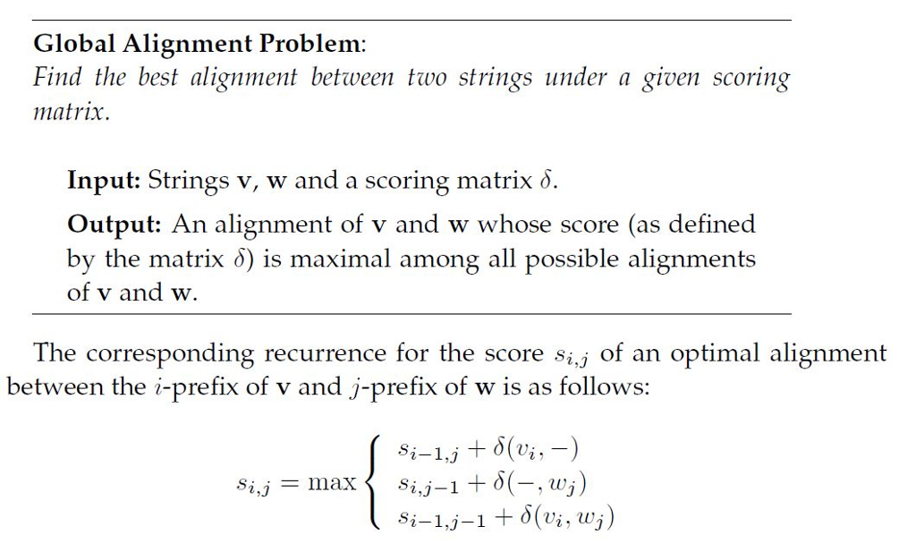 What is the optimal global alignment for MOAT and | Chegg.com