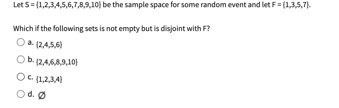 Solved Let S = {1,2,3,4,5,6,7,8,9,10} be the sample space | Chegg.com