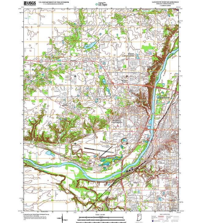 6. For the given local topographic map (USTopo), find | Chegg.com
