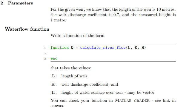 Solved River flow equations The flow in rivers is commonly | Chegg.com