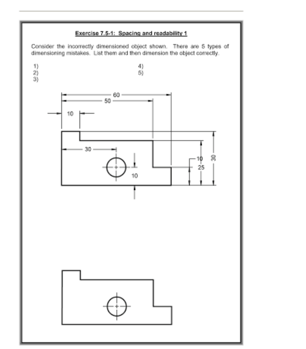 Solved Consider the incorrectly dimensioned object shown. | Chegg.com Solved Consider the incorrectly dimensioned object shown. | Chegg.com