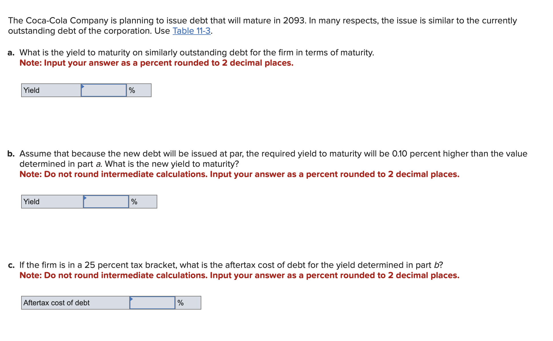 Solved Table 11.3 Excerpt from S\&P Capitol IQ Net | Chegg.com