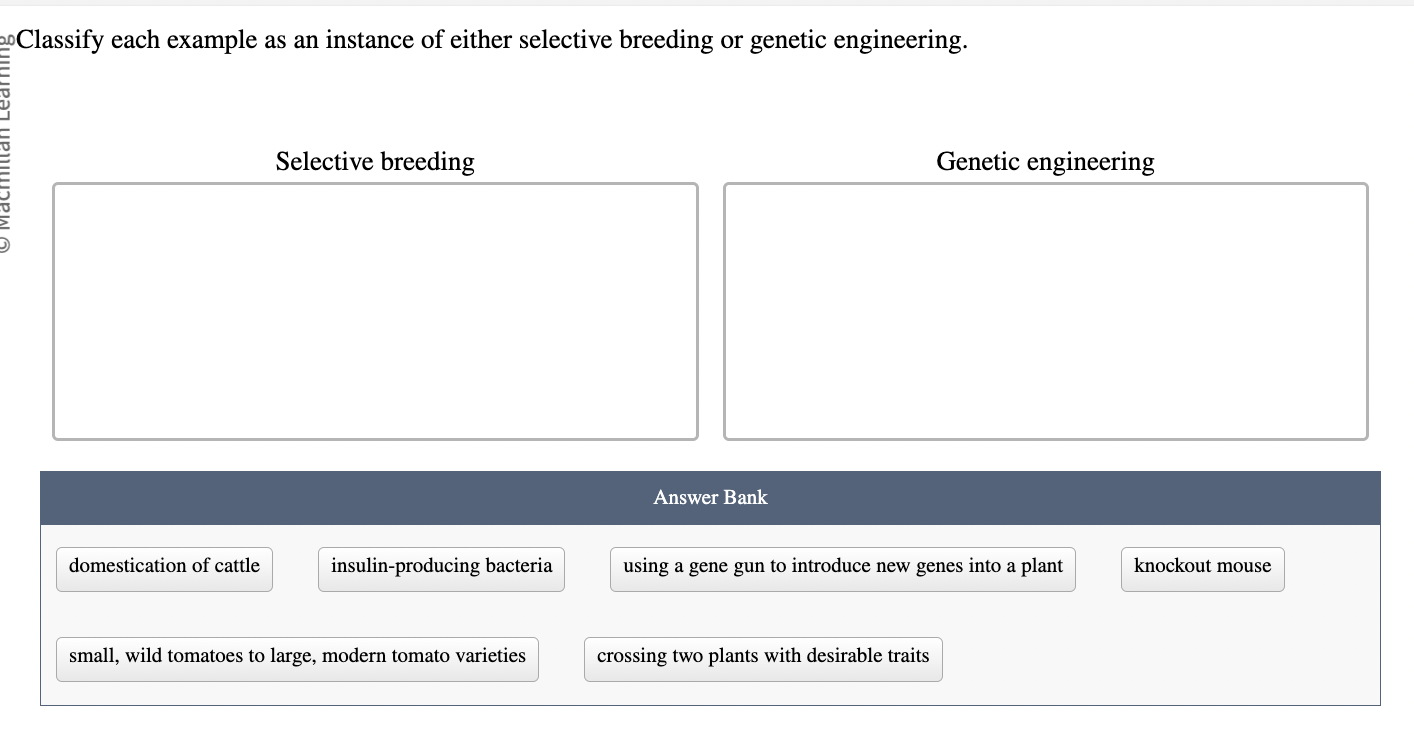 Solved Classify each example as an instance of either | Chegg.com