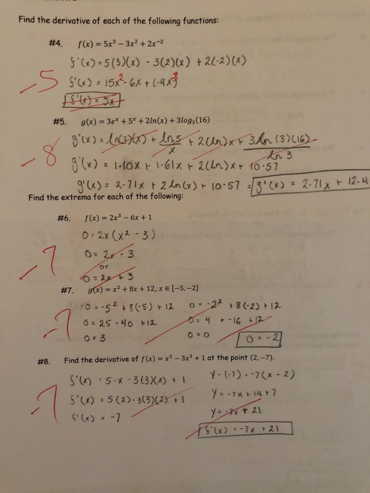 Solved Find The Derivative Of Each Of The Following Chegg