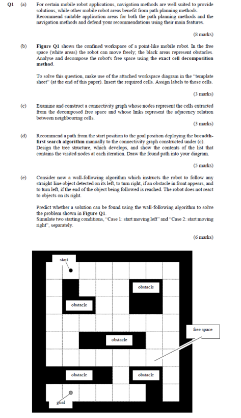 Solved Q1 (a) (6) (c) For certain mobile robot applications, | Chegg.com