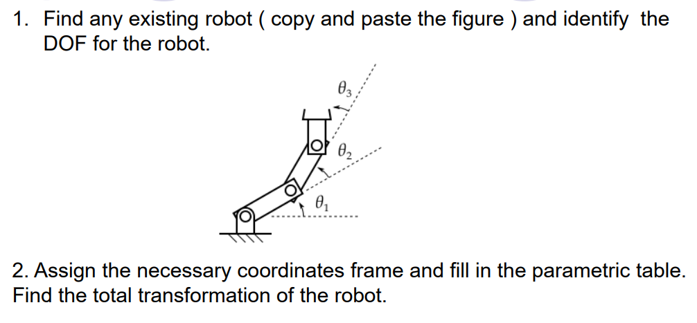 Solved 1. Find any existing robot ( copy and paste the | Chegg.com