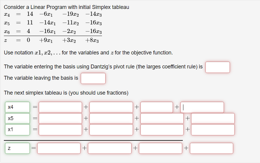 Solved Consider a Linear Program with initial Simplex | Chegg.com Solved Consider a Linear Program with initial Simplex | Chegg.com