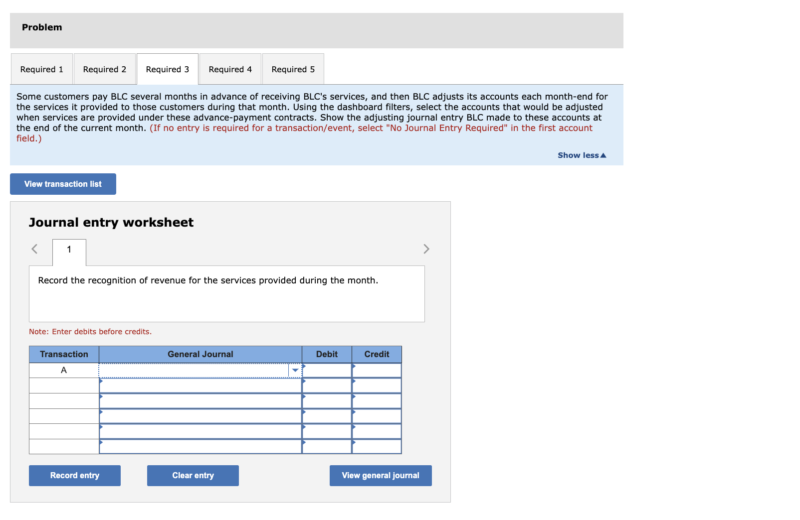 Problem Some customers pay BLC several months in | Chegg.com