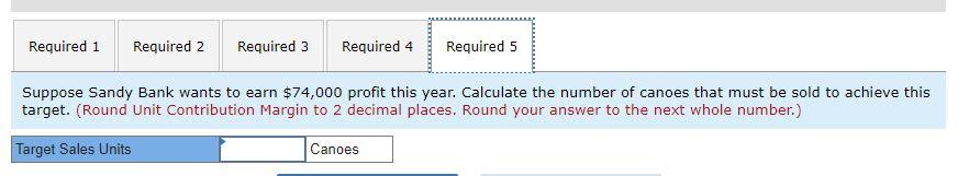 Solved Sandy Bank, Inc., makes one model of wooden canoe. | Chegg.com